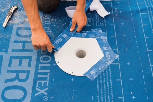 Pro Clima Adhero Floor Drain | Ecological Building Systems